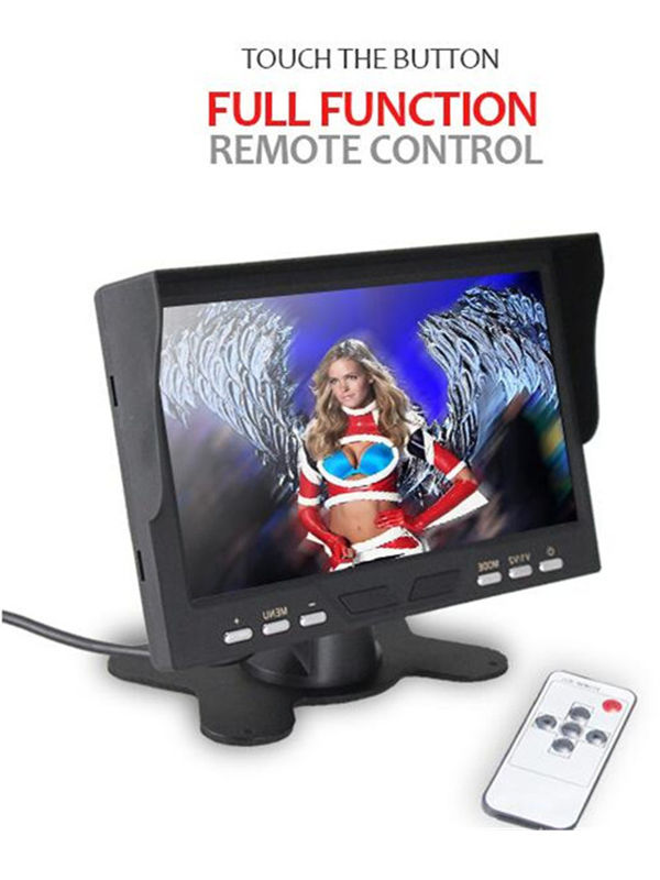 China 7" inch TFT LCD rearview mirror monitor, 9-45v wide voltage car ...