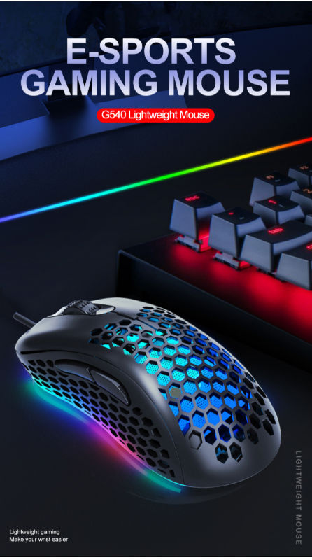 China Optical RGB Glowing Gaming Mouse Pc Computer Lightweight USB ...