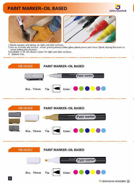 China Oil Based Paint Marker,Stock Oil Based DIY Paint Marker 16 pcs ...