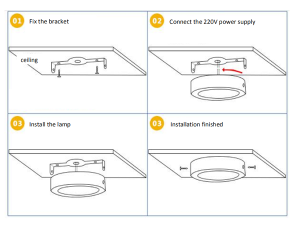 China Wall lamps ceiling light mounting bracket led lamp crystal ...