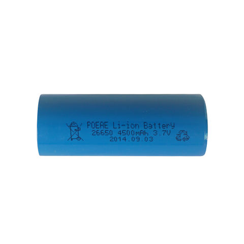 China Hot sale cylinder 26650 size battery,3.7v 4500mah rechargeable li ...