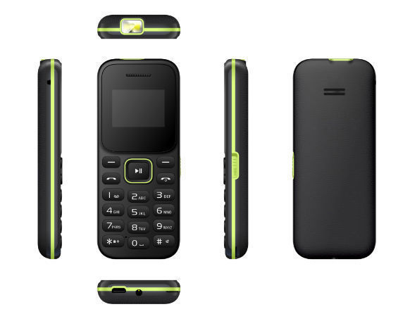 1.44" LCD unlocked big button basic feature phone with big torch, FM ...