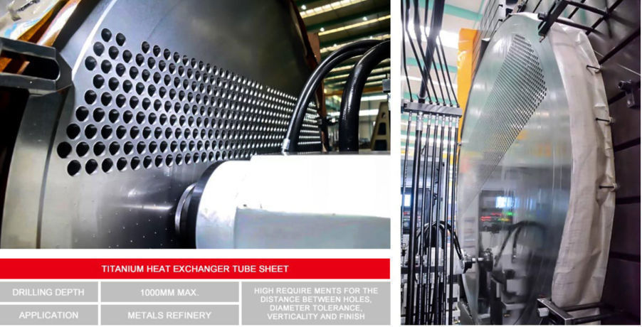 CNC Machining Tube Plate in Petrochemical Industry, hole punching sheet ...