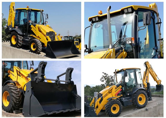 China LIUGONG CLG777 mini wheel backhoe loader with excavator factory ...