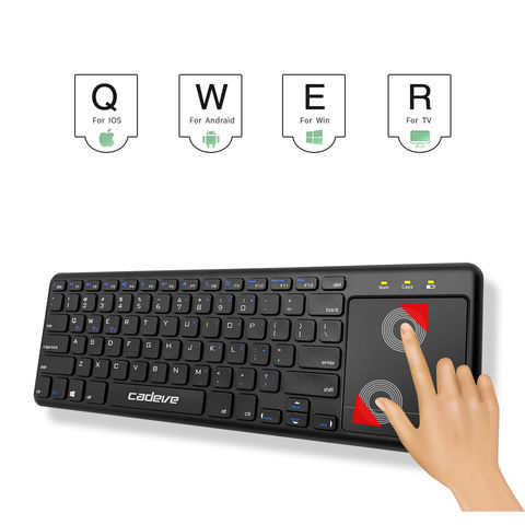 China Wireless Keyboard with Large XL Touchpad, UK Layout, Living room ...