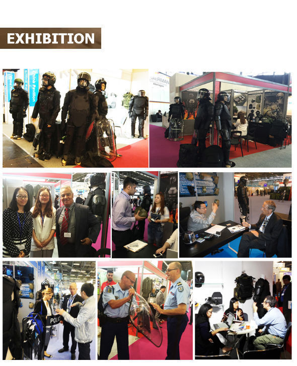 China Straight visor impact resistance Blue riot control helmet,Leather ...