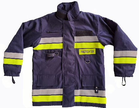 Cheap Price 4 Layers Aramid Navy Blue Firefighter Protective Fireman ...