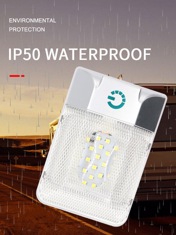 China Square Caravan RV Boat 12V Led Ceiling Lights With Touch Switch ...