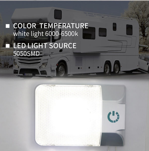 China Square Caravan RV Boat 12V Led Ceiling Lights With Touch Switch ...