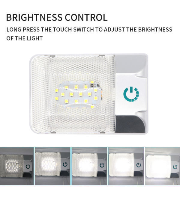China Square Caravan RV Boat 12V Led Ceiling Lights With Touch Switch ...