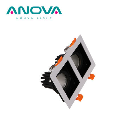 China Led downlight frame gu10 mr16 LED Module double head recessed ...