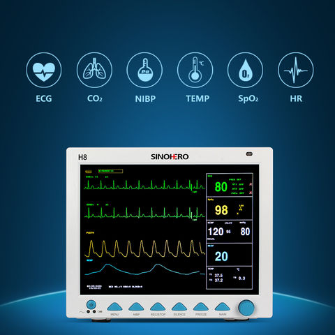 China 12.1" ICU/CCU Multi-Parameter Vital Signs Patient Monitor on ...