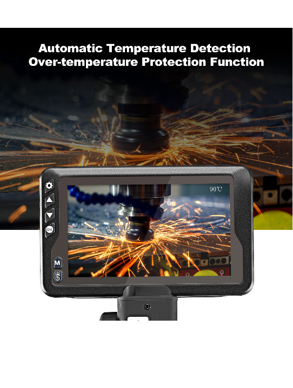 China Two-way articulating borescope 4.5-inch screen 8.5mm lens ...