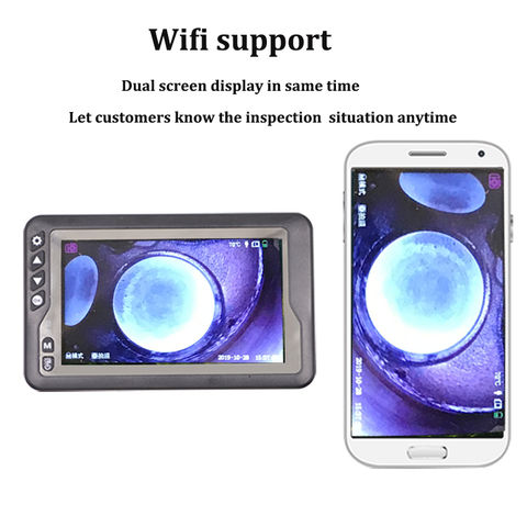 China Two-way articulating borescope 4.5-inch screen 8.5mm lens ...