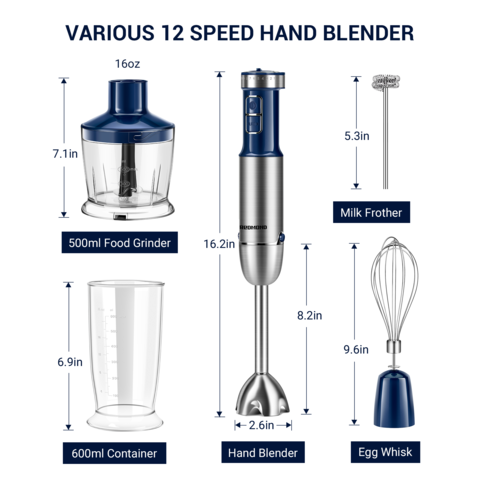 China Redmond Immersion Blender Electric Mini Blender Portable Stick ...