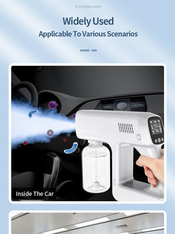 China Nano Spry Gun Electrostatic Wireless Nano Sprayer Machine Blue ...