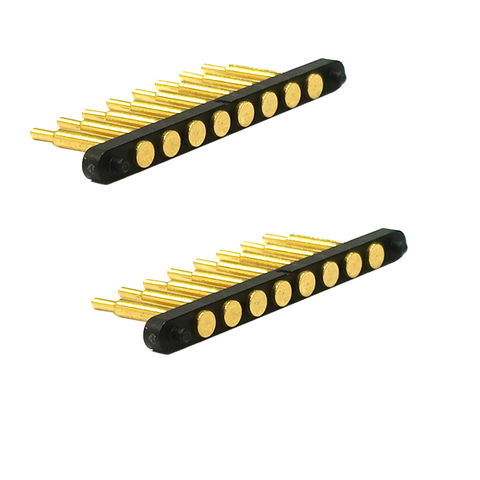 China 8P Pogo Pin connector Pitch 3.0mm single array Pogo pin spring ...