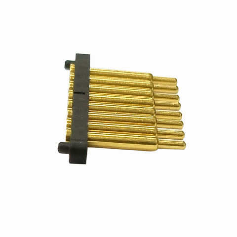 China 8P Pogo Pin connector Pitch 3.0mm single array Pogo pin spring ...