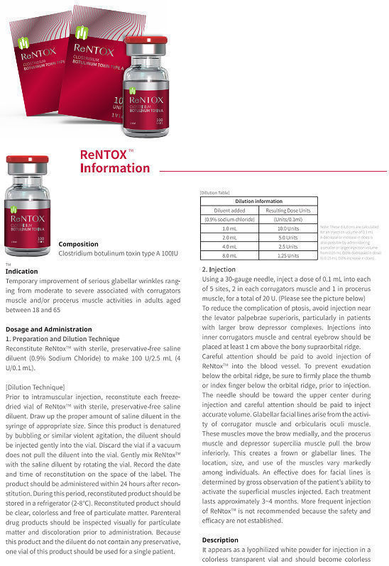 China Bienox Korea Botulax Injection for Wrinkle Removal Wrinkle Anti ...