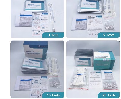 Lepu medical Rapid Antigen test (CE-0197 self test, 25 Tests /kit ...