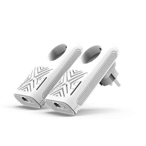 China HomePlug AV1200 gigabit powerline extender kit with 2X2 MIMO CE ...