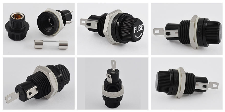 China Honyone plastic fuse holder for 5x20mm fuse 10A 250V, UL, CQC ...