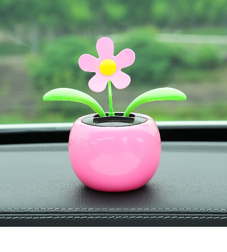 China Solar energy pendulum creative car solar flower swing, automotive ...