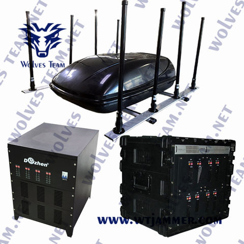 China 600W High Power Cell Phone Signal Jammer Portable Bomb Vehicle ...