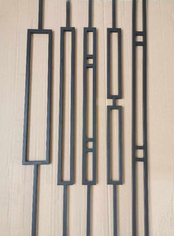 Single Ring Square Tube Iron Balusters, Wrought Iron Balusters - Buy ...