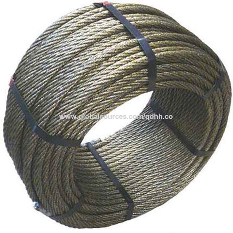 China 18X7+ FC/IWS no spinning steel wire rope, ungalvanized or ...