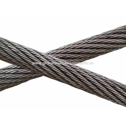 China 6X25Fi + FC/IWR Line Contacted Steel Wire Rope, Ungalvanized or Galvanized Finish on ...