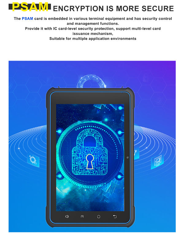 China 8inch Android7.0 RAM 2G ROM 16G IPS panel Encrypted industrial ...