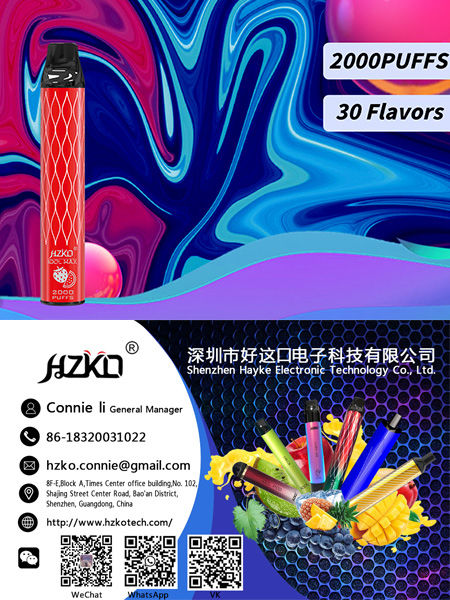Hzko Original Disposable e-cigarettes 2000 puffs Vape IDOL MAX ...