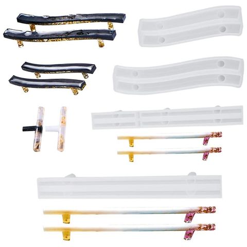 China 4 Set Tray Handle Resin Mold Silicone Casting Mold for DIY ...