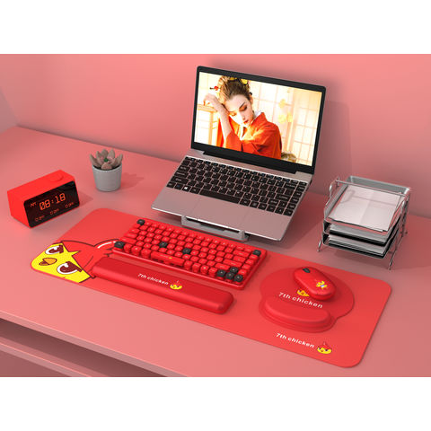 China Retro round Cartoon Colorful 2.4G wireless Keyboard and mouse ...