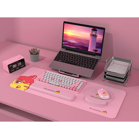 China Retro round Cartoon Colorful 2.4G wireless Keyboard and mouse ...