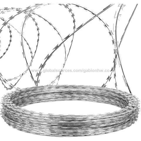 China Gal barbed wire barbed rope pvc coated barbed wire fence with ...