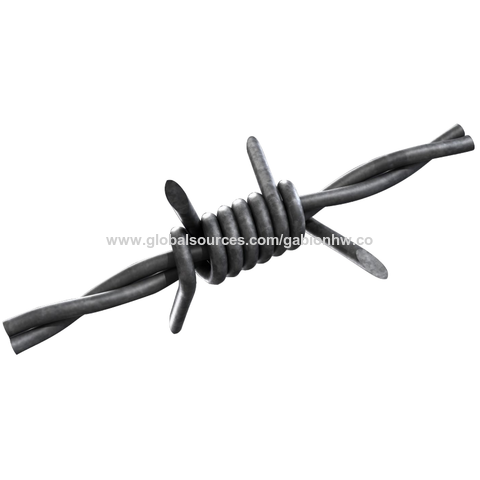 China Gal barbed wire barbed rope pvc coated barbed wire fence with ...