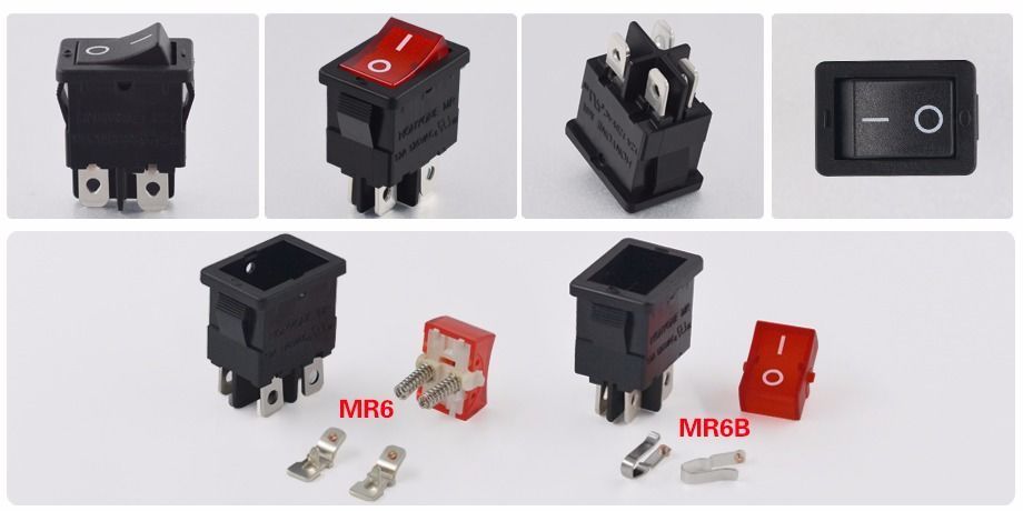 China Honyone Rocker Switch, On/Off 4-pin without Lamp Gray Body CQC/UL ...