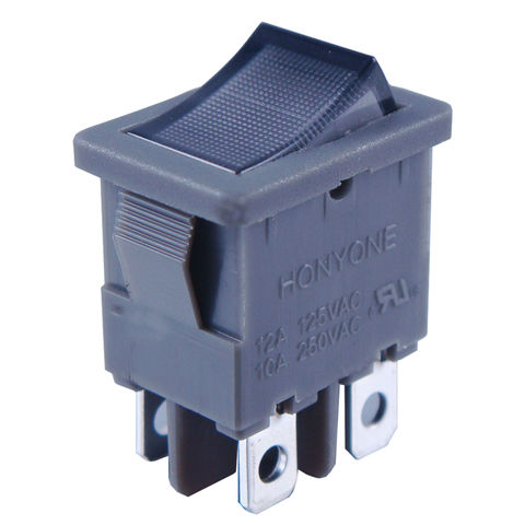 China Honyone Rocker Switch, On/Off 4-pin without Lamp Gray Body CQC/UL ...
