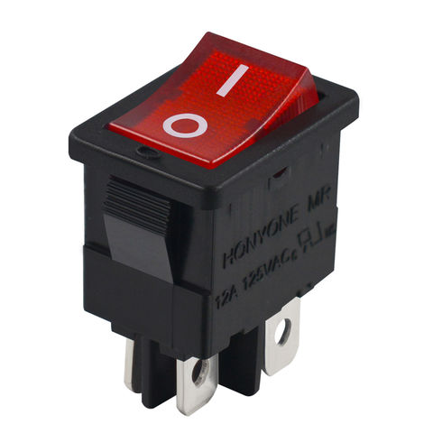 China Honyone Rocker Switch, On/Off 4-pin without Lamp Gray Body CQC/UL ...