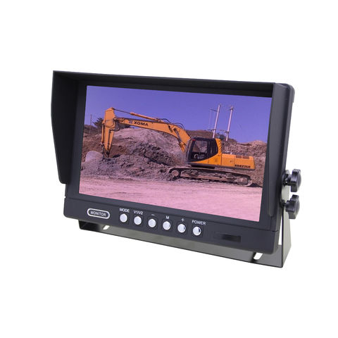 China 9 inch analog high definition stand alone color screen sun visor ...