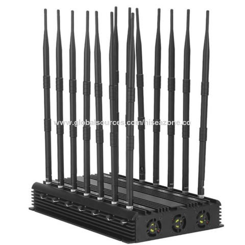 China Desktop High Power 12 Antennas 5G Phone Jammer on Global Sources ...