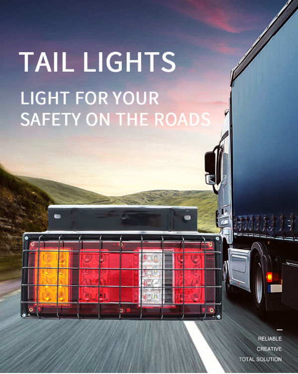 China 24V Stop Reverse Turn Signal Lamp Led Tail Rear Lights For Heavy ...