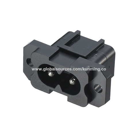 Taiwan Industrial AC Power Socket Connector Inlet with switch PCB Mount ...