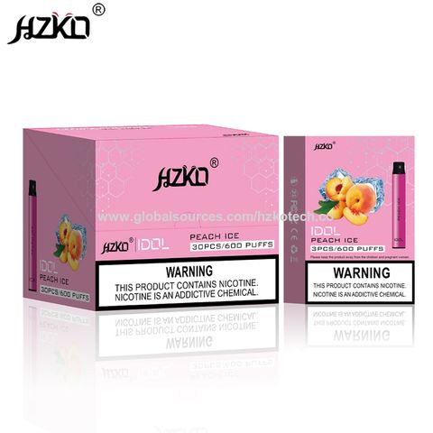 China Original HZKO IDOL Disposable E-cigarettes 600 Puffs 500mAh ...