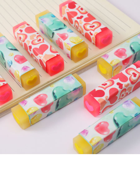 China Eraser Color Rectangle Love Design Pupils Drawing Error ...