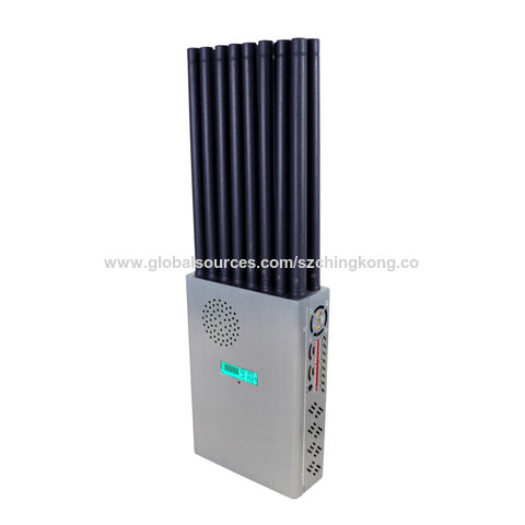 China World First 18 Bands with LCD Display and Nylon Cover Portable 2G 3G 4G 5G Jammer up to 25 ...