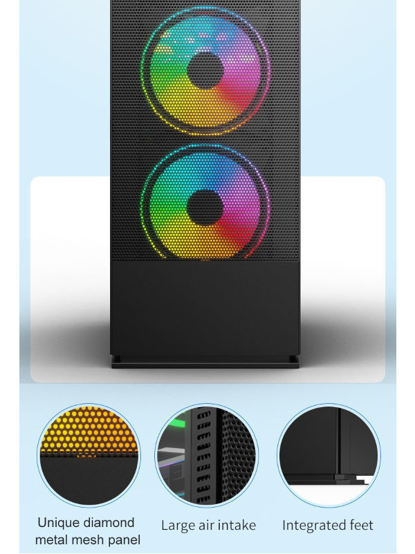 China Gaming Hardware Gabinete Casing Mid Tower Rgb Pc Gamer Oem ...