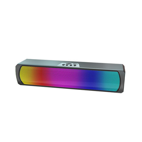 China Colorful RGB light PC gaming sound bar with powerful 10w wireless ...